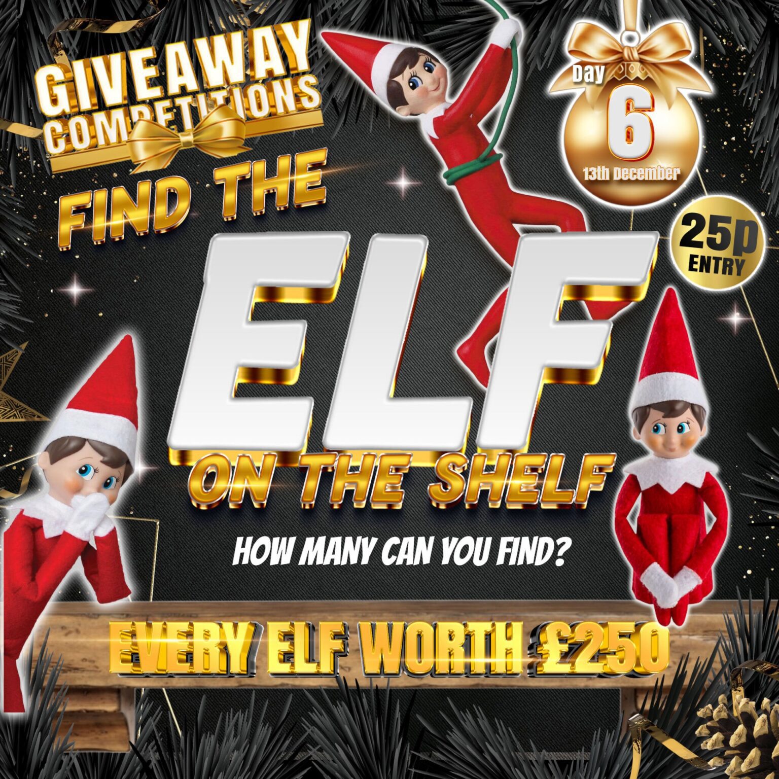 Find the Elf on the Shelf - Giveaway Competitions