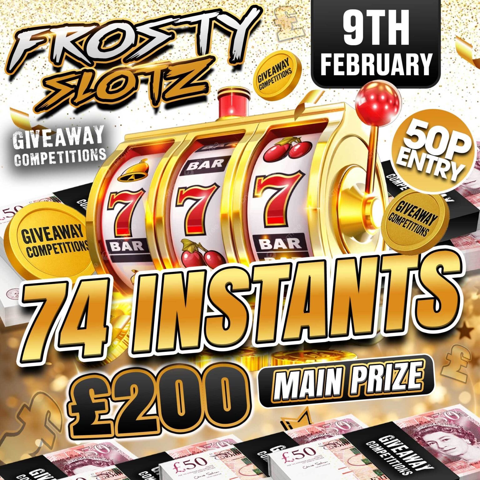 Frosty Slotz - Giveaway Competitions